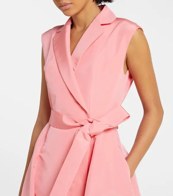 Carolina Herrera Belted Silk Gown - Pink