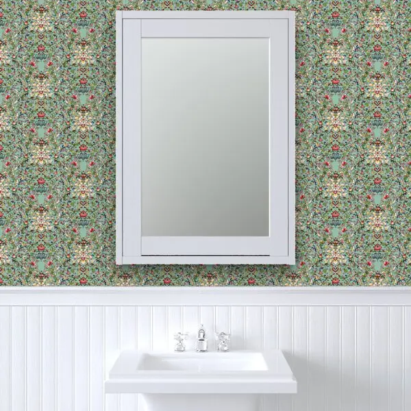 Spoonflower Asian Floral Chinese Scroll Regal Vine Traditional Wallpaper