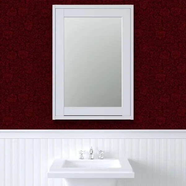 Spoonflower Dark Victorian Elegant Burgundy Pre-raphaelite Custom Pre-pasted Wallpaper