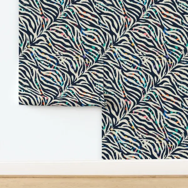 Spoonflower Abstract Animal Print Modern Kitsch Safari Custom Pre-pasted Wallpaper