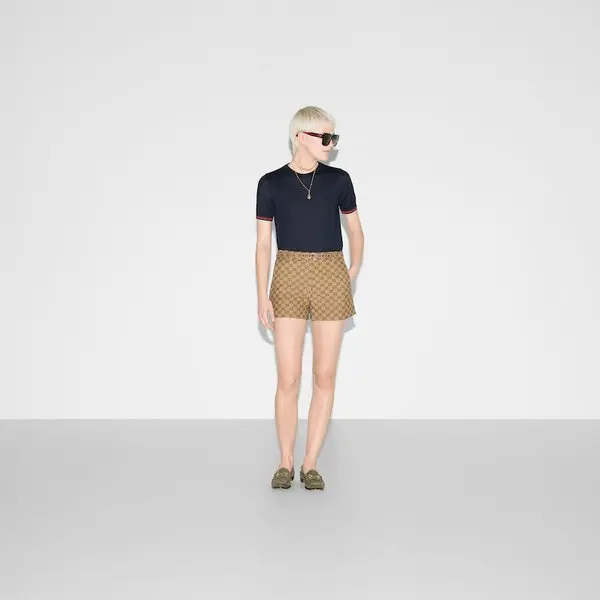 Gucci Cashmere Silk Knit Top - Blue