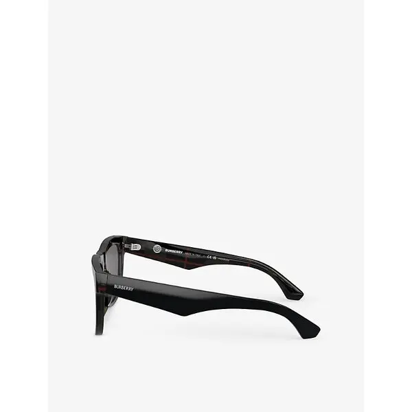 Burberry Be4431u Rectangle-frame Sunglasses - Black