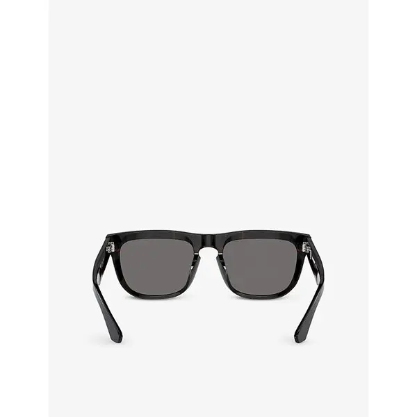 Burberry Be4431u Rectangle-frame Sunglasses - Black