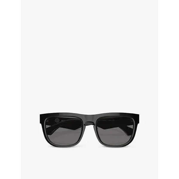 Burberry Be4431u Rectangle-frame Sunglasses - Black