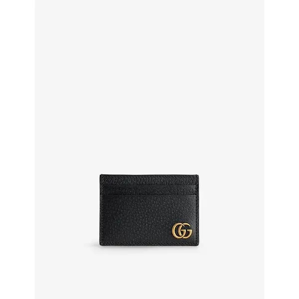 Gucci Gg Marmont Leather Card Holder - Nero