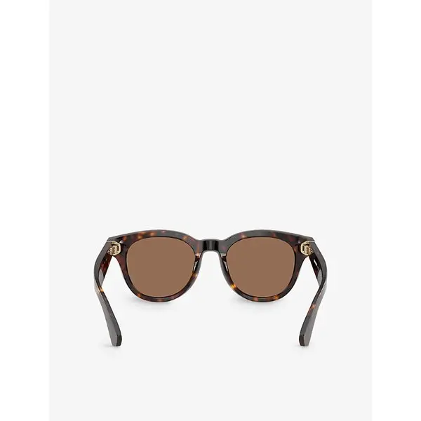 Burberry Be4439 Round-frame Sunglasses - Brown
