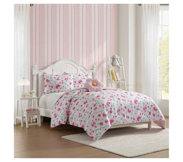 Laura Ashley Meadow Daisies Twin Comforter Sham Set