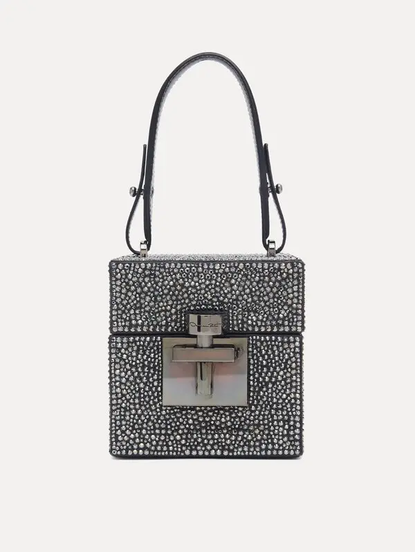 Oscar De La Renta Crystal Pavé Alibi Cube