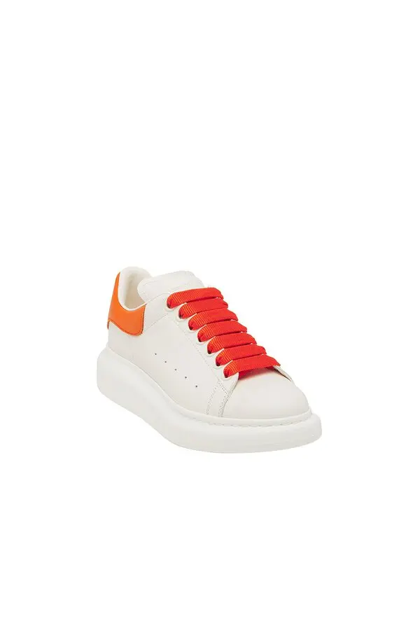 Alexander Mcqueen Oversized Sneaker In Off White Orange 50