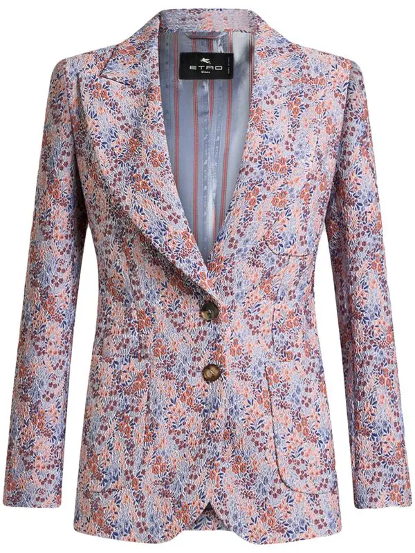 Etro Floral Blazer - Pink