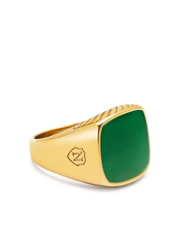 NIALAYA JEWELRY Jade Plated Ring - Gold
