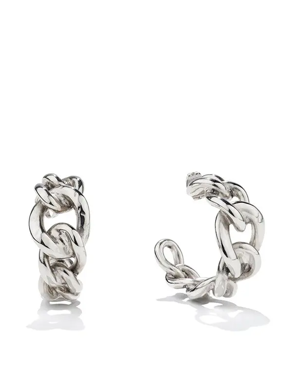 GOOSSENS Lhassa Hoop Earrings - Silver