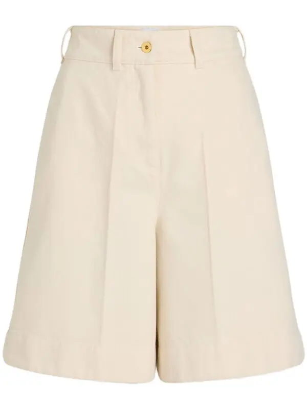 PATOU Denim Bermuda Shorts - Neutrals