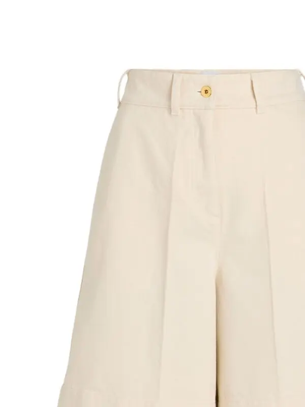 PATOU Denim Bermuda Shorts - Neutrals