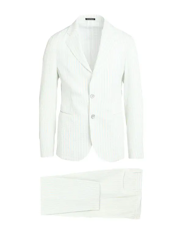 Emporio Armani Suit Size Cotton, Viscose, Linen, Silk