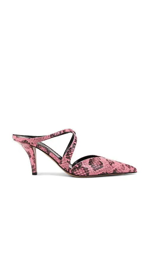 Paris Texas Laila Mule 75 - Pink Python