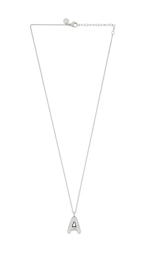 PETIT MOMENTS Bubble Initial Necklace - Silver