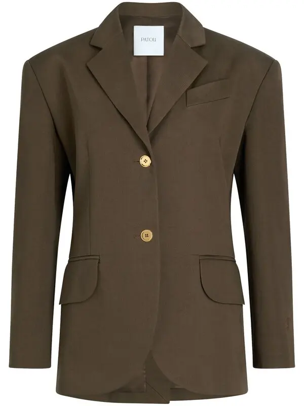 Patou Belted Gabardine Jacket