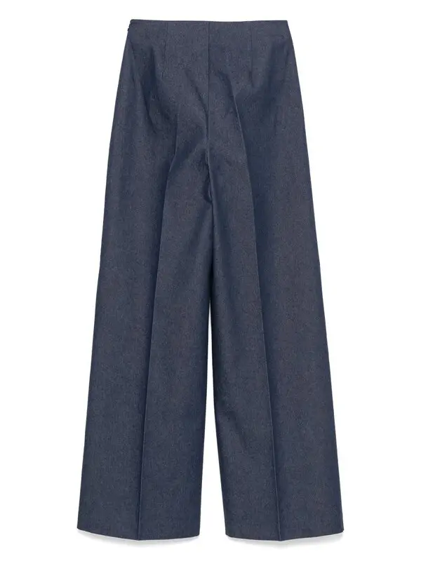 RÓHE Pressed-crease Trousers - Blue