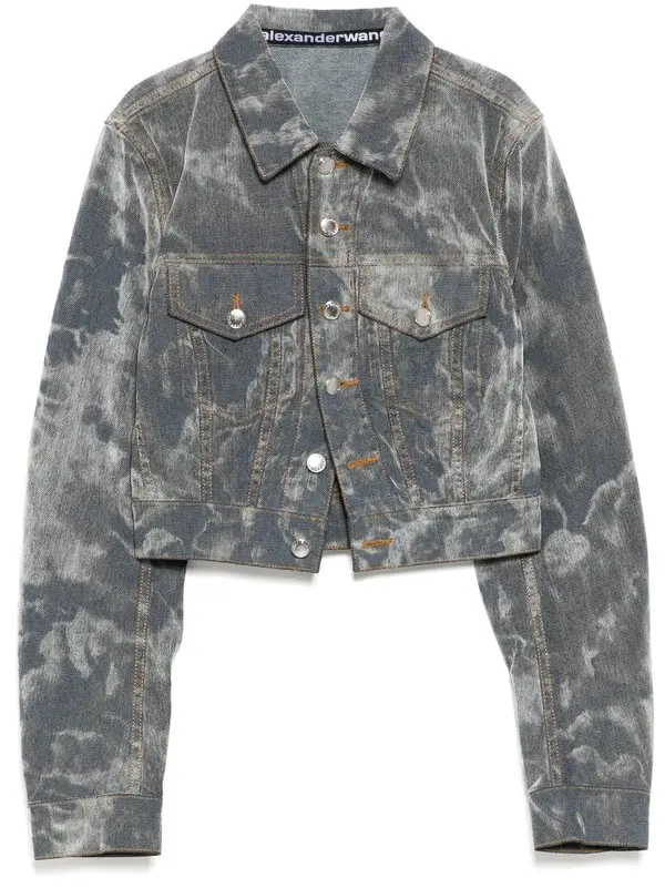 Alexander Wang Faded Effect Jacket - Grey