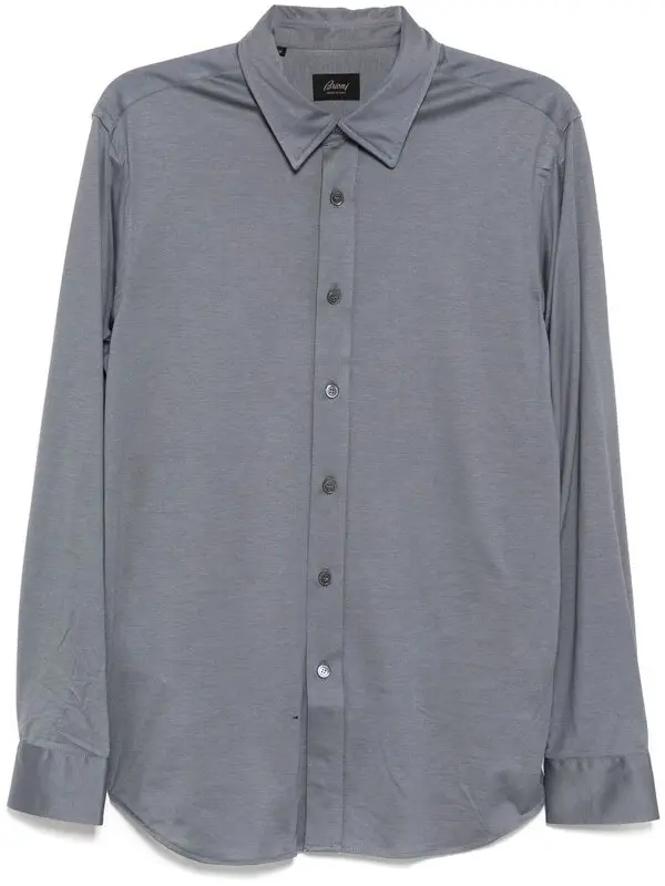 Brioni Classic Collar Shirt - Blue