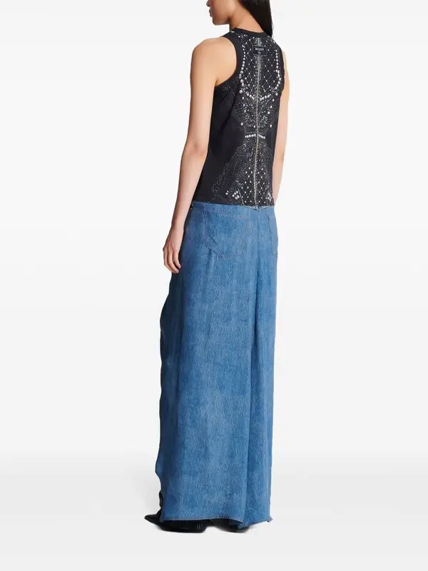 Balmain Embroidery-print Tank Top