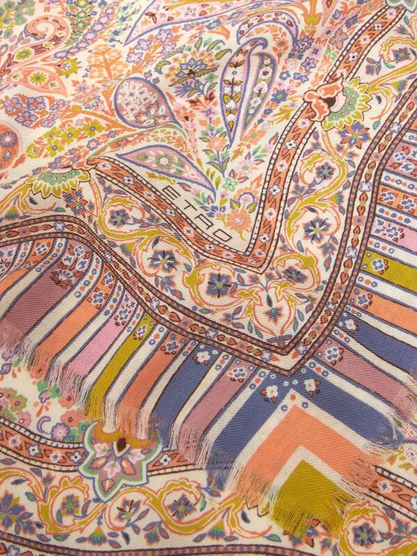 Etro Paisley-print Scarf - Neutrals