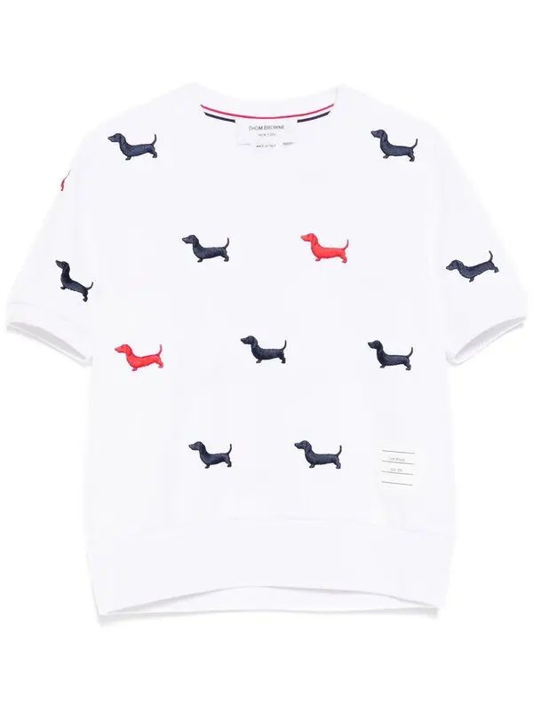 Thom Browne Hector Dog T-shirt - White