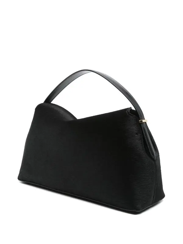 TOTEME T-lock Pony Hair Top Handle Bag - Black