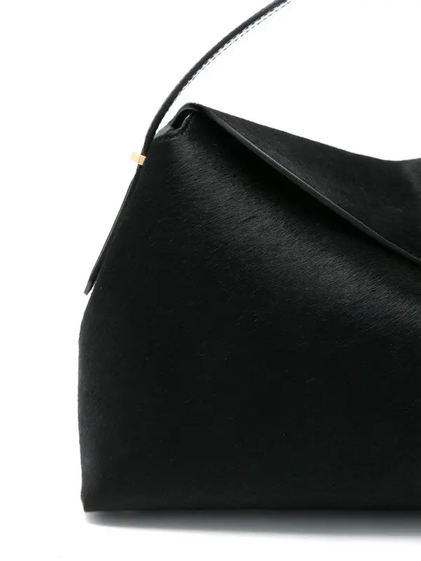 TOTEME T-lock Pony Hair Top Handle Bag - Black