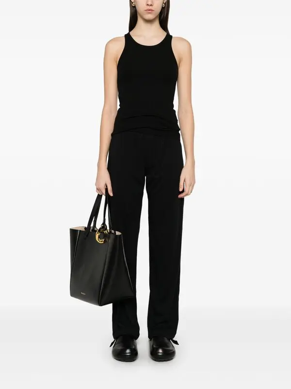 Eterne Ribbed Tank Top - Black