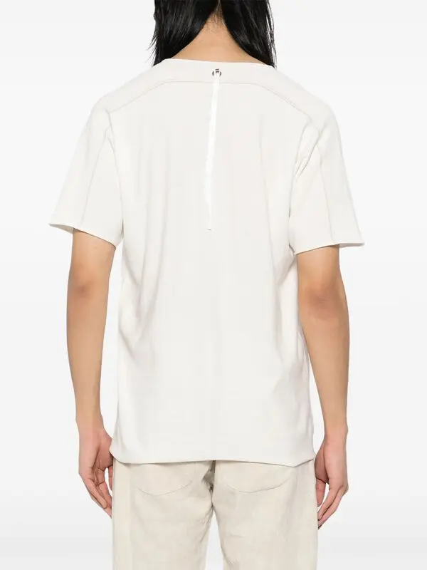LABEL UNDER CONSTRUCTION Raw Edge T-shirt - White
