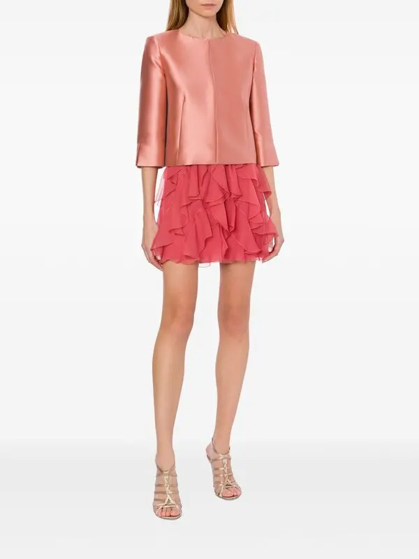 Alberta Ferretti Satin Jacket - Pink