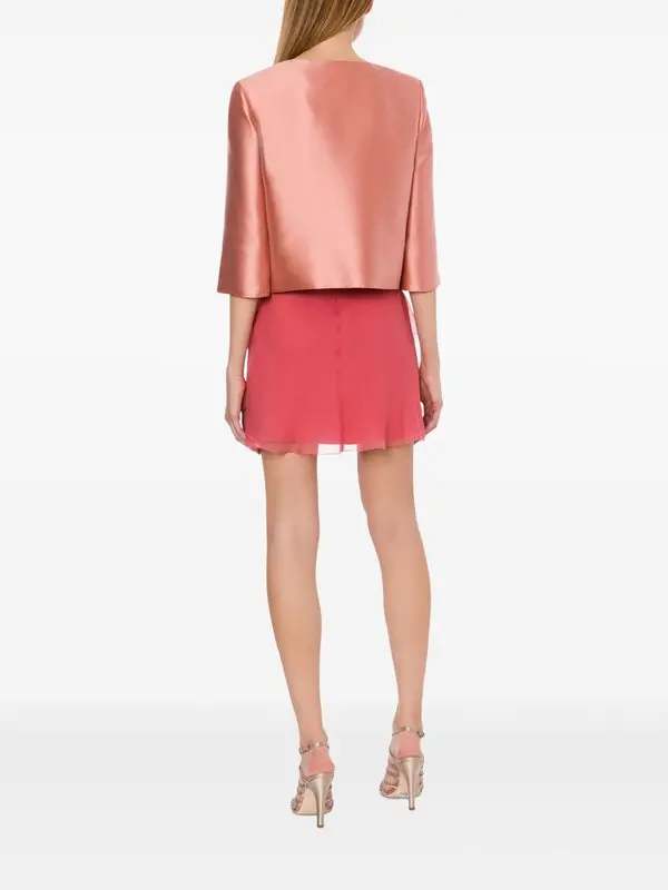 Alberta Ferretti Satin Jacket - Pink