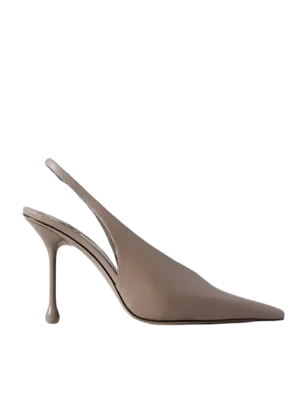 JIMMY CHOO - Jimmy Choo Isa 95 Leather Slingback Pumps