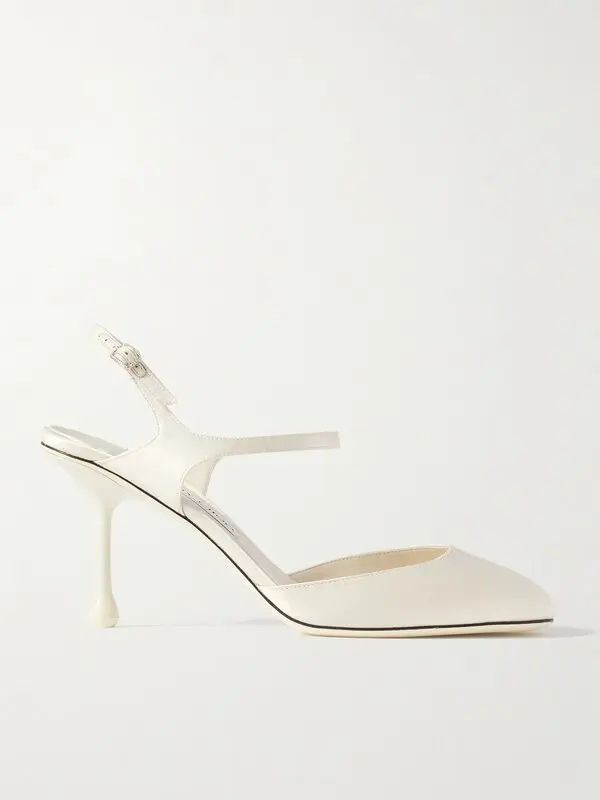 JIMMY CHOO Pixie 80 Satin Mary Jane Pumps