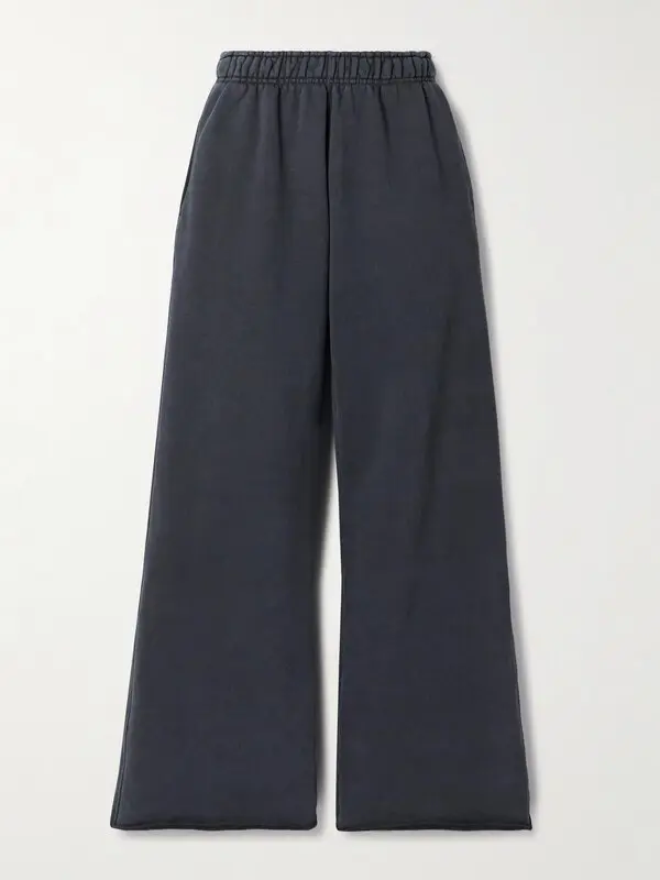 SLVRLAKE Cotton-jersey Track Pants - Black