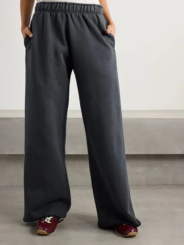 SLVRLAKE Cotton-jersey Track Pants - Black