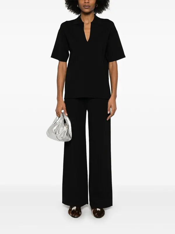 P.a.r.o.s.h Wide-leg Trousers - Black