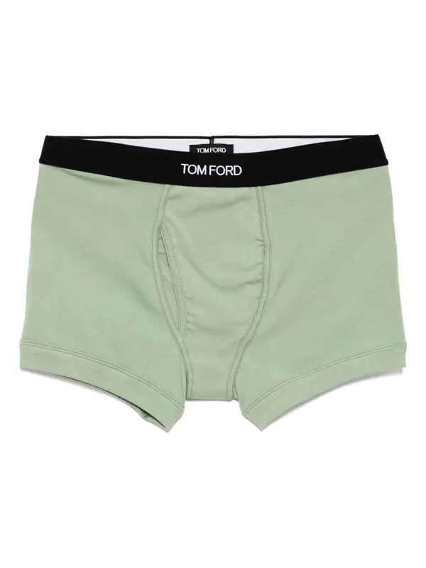 TOM FORD Logo Jacquard Boxer Brief - Green