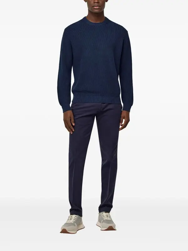 Boggi Milano Ribbed Sweater - Blue
