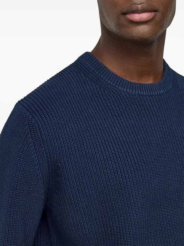 Boggi Milano Ribbed Sweater - Blue