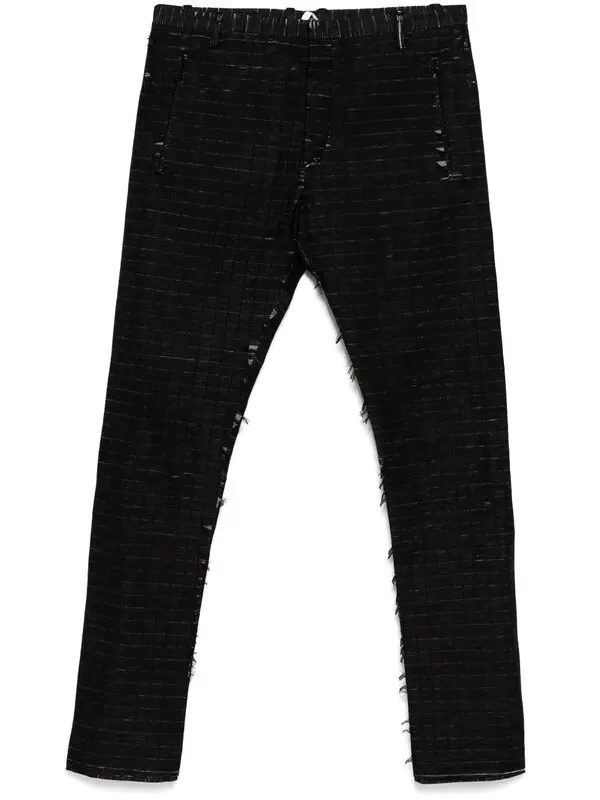 LABEL UNDER CONSTRUCTION Distressed Trousers