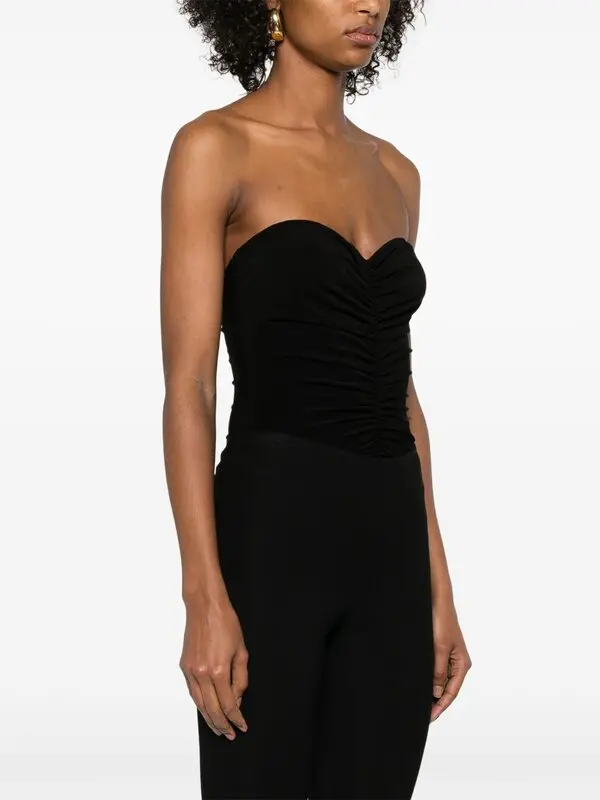 Norma Kamali Mio Bodysuit - Black