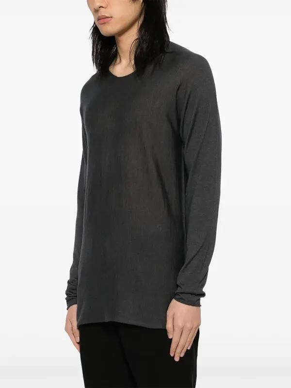 LABEL UNDER CONSTRUCTION Raw Edge T-shirt - Grey