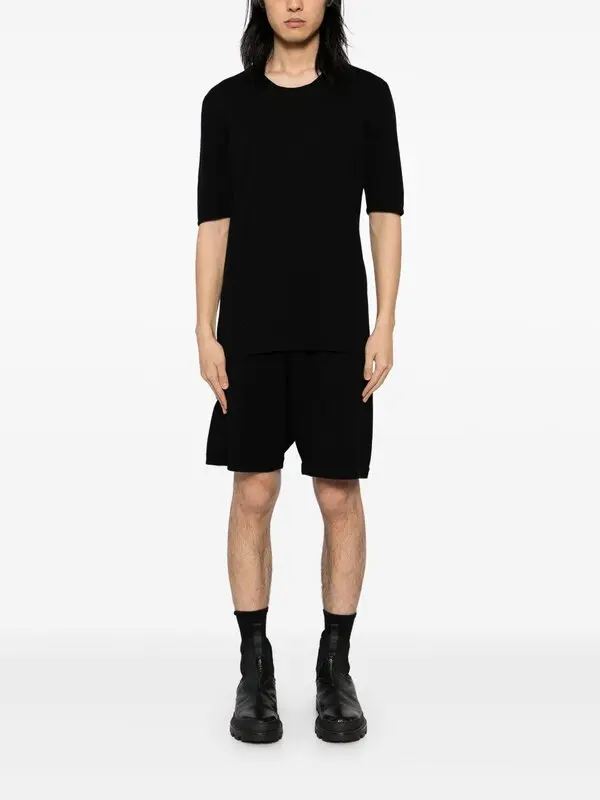 LABEL UNDER CONSTRUCTION Raw Edge T-shirt - Black