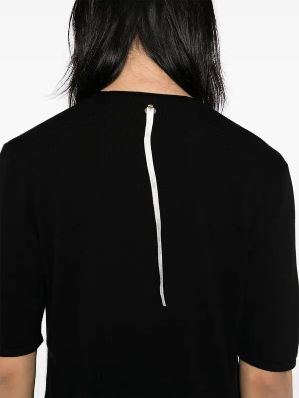 LABEL UNDER CONSTRUCTION Raw Edge T-shirt - Black