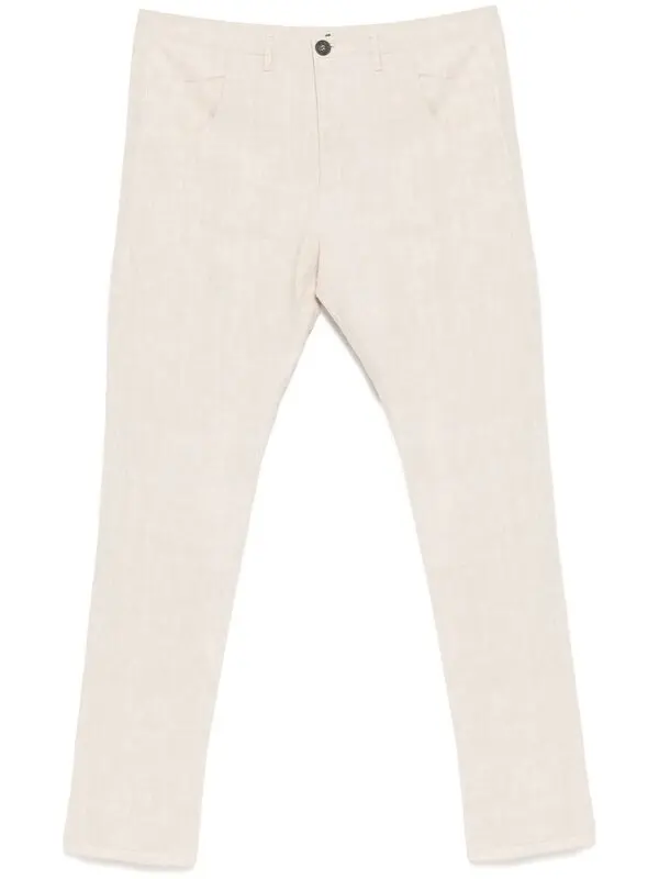 LABEL UNDER CONSTRUCTION Buttoned Trousers - Neutrals