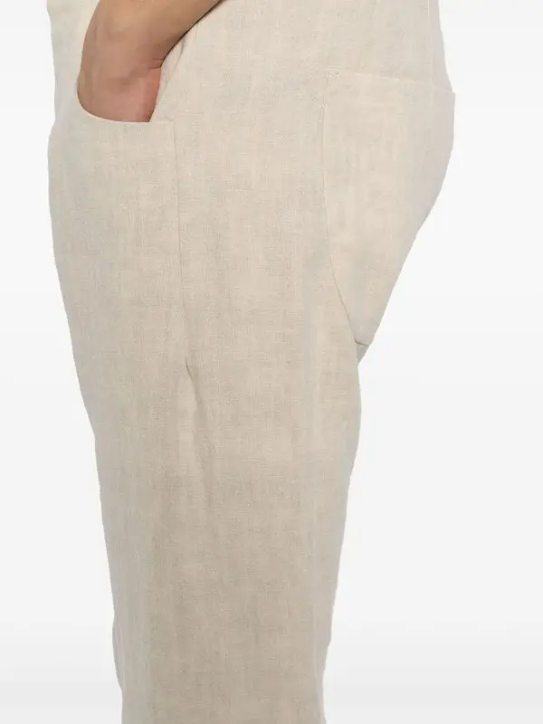 LABEL UNDER CONSTRUCTION Buttoned Trousers - Neutrals