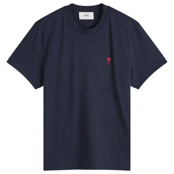 Ami Red Adc Classic T-shirt - Night Blue